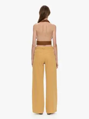 Christopher Esber Relaxed Wide-leg Denim Jeans - Honeyed