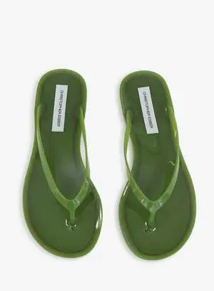 Christopher Esber Jelly Flip Flop - Dypsis Green
