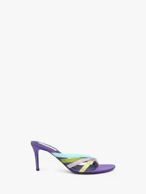 Christopher Esber Mica Satin Heel - Mystic Multi