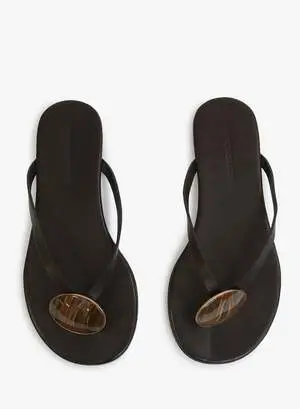 Christopher Esber Aura Quartz Flip Flop - Carob