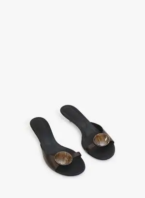 Christopher Esber Aura Quartz Kitten Mule - Carob