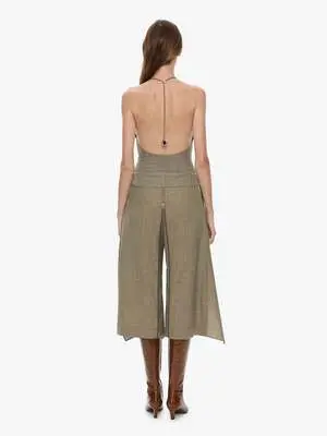 Christopher Esber Tropical Wool Split Trouser Skirt