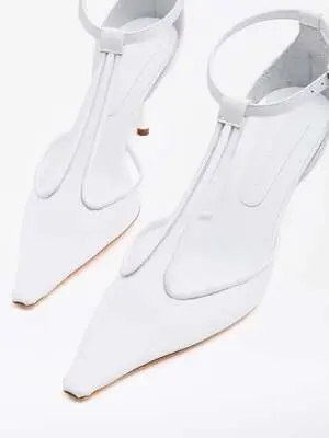 Christopher Esber T-bar Vapour Heel - White
