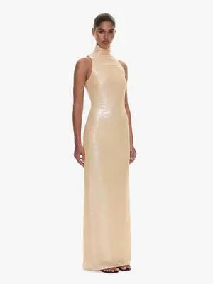 Christopher Esber Opaline Sequin Tank Gown