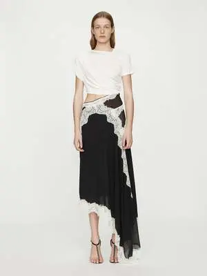 Christopher Esber CHRISTOPHER ESBER Verve Twisted Tee Dress Black White