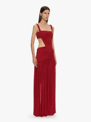 Christopher Esber Orion Separation Gown - Cranberry