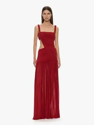 Christopher Esber Orion Separation Gown - Cranberry