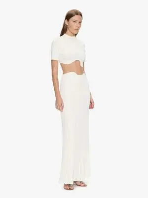 Christopher Esber Maparadita Pleated Skirt - White