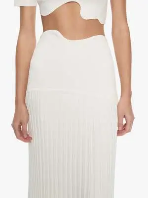 Christopher Esber Maparadita Pleated Skirt - White