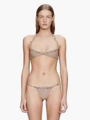 Christopher Esber CHRISTOPHER ESBER Beach Quartz Minuscule Bikini Top Terra
