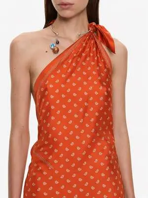 Christopher Esber Bandana Scarf Tie Dress