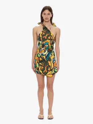 Christopher Esber Tropic Nouveau Scarf Mini Dress