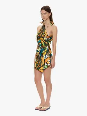 Christopher Esber Tropic Nouveau Scarf Mini Dress