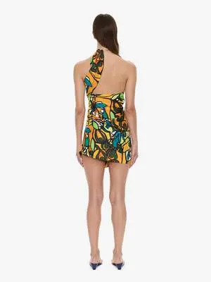 Christopher Esber Tropic Nouveau Scarf Mini Dress