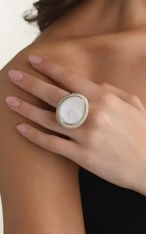 EMILY P. WHEELER 18k Yellow Gold Spiral Shell Ring