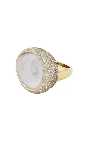 EMILY P. WHEELER 18k Yellow Gold Spiral Shell Ring