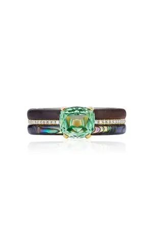 EMILY P. WHEELER 18k Yellow Gold Gemstone Ring - Green