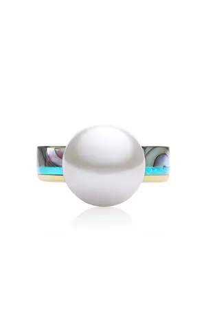 EMILY P. WHEELER 18k Yellow Gold Pearl Ring - White