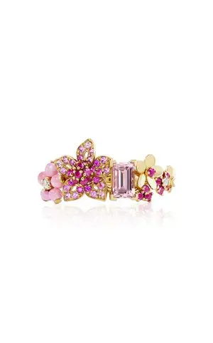EMILY P. WHEELER 18k Yellow Gold Bouquet Ring - Pink