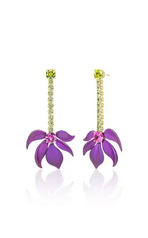EMILY P. WHEELER 18k Yellow Gold Marama Earrings - Purple