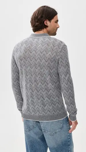 Missoni Long Sleeve Cashmere Polo
