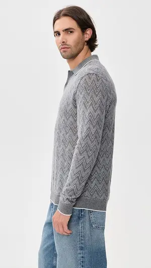 Missoni Long Sleeve Cashmere Polo