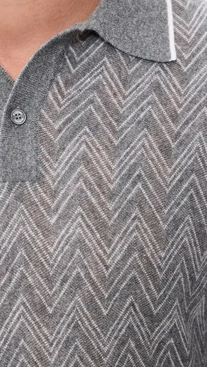 Missoni Long Sleeve Cashmere Polo