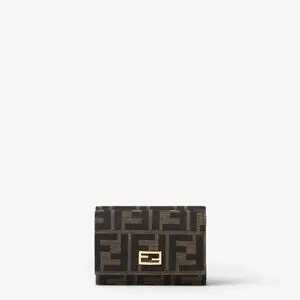 Fendi Mini Tube Trifold Wallet - Brown