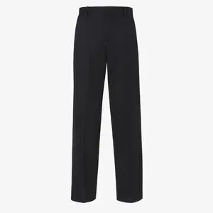 Fendi Tailored Wool Tuxedo Trousers - Black