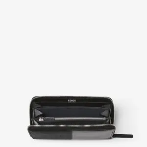 Fendi Ff Jacquard Zip Around - Black