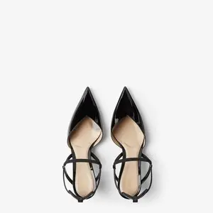 Fendi Colibrì Lite Patent Calf Leather Slingbacks - Black