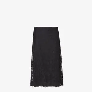 Fendi Peonia Lace Midi Skirt