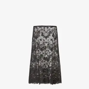 Fendi Peonia Lace Midi Skirt