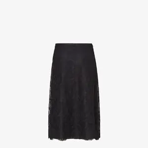 Fendi Peonia Lace Midi Skirt