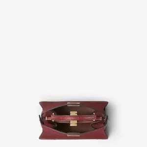 Fendi Peekaboo Iseeu Petite Bag In Dark Ostrich Leather