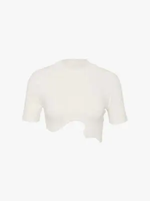 Christopher Esber Maparadita Sculpted Knit Top - White