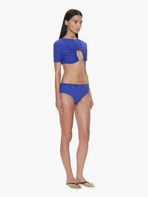 Christopher Esber U-prong Cropped Tee - Indigo