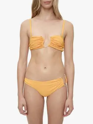 Christopher Esber Ruched Crescent Bandeau Top - Valencia