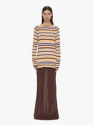 Christopher Esber Stripe Knit Monument Maxi Dress
