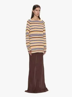 Christopher Esber Stripe Knit Monument Maxi Dress