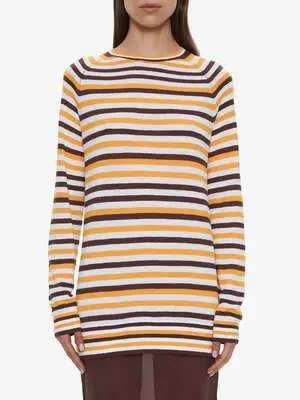 Christopher Esber Stripe Knit Monument Maxi Dress