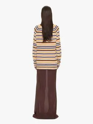 Christopher Esber Stripe Knit Monument Maxi Dress