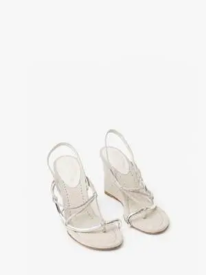 Christopher Esber Molten Wedge Sandals - Natural