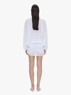 Christopher Esber Porto Tie Long Sleeve Mini Dress