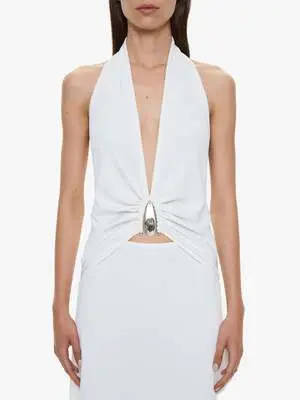 Christopher Esber Crystal Pendant Tank Dress