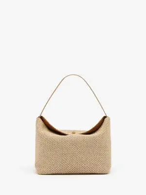 Christopher Esber Turnlock Raffia Hobo Bag - Natural