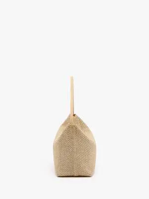 Christopher Esber Turnlock Raffia Hobo Bag - Natural