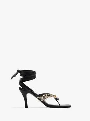 Christopher Esber Memento Charm Flip Flop Heel - Black