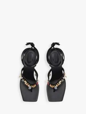 Christopher Esber Memento Charm Flip Flop Heel - Black