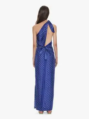 Christopher Esber One-shoulder Bandana Scarf Tie Dress